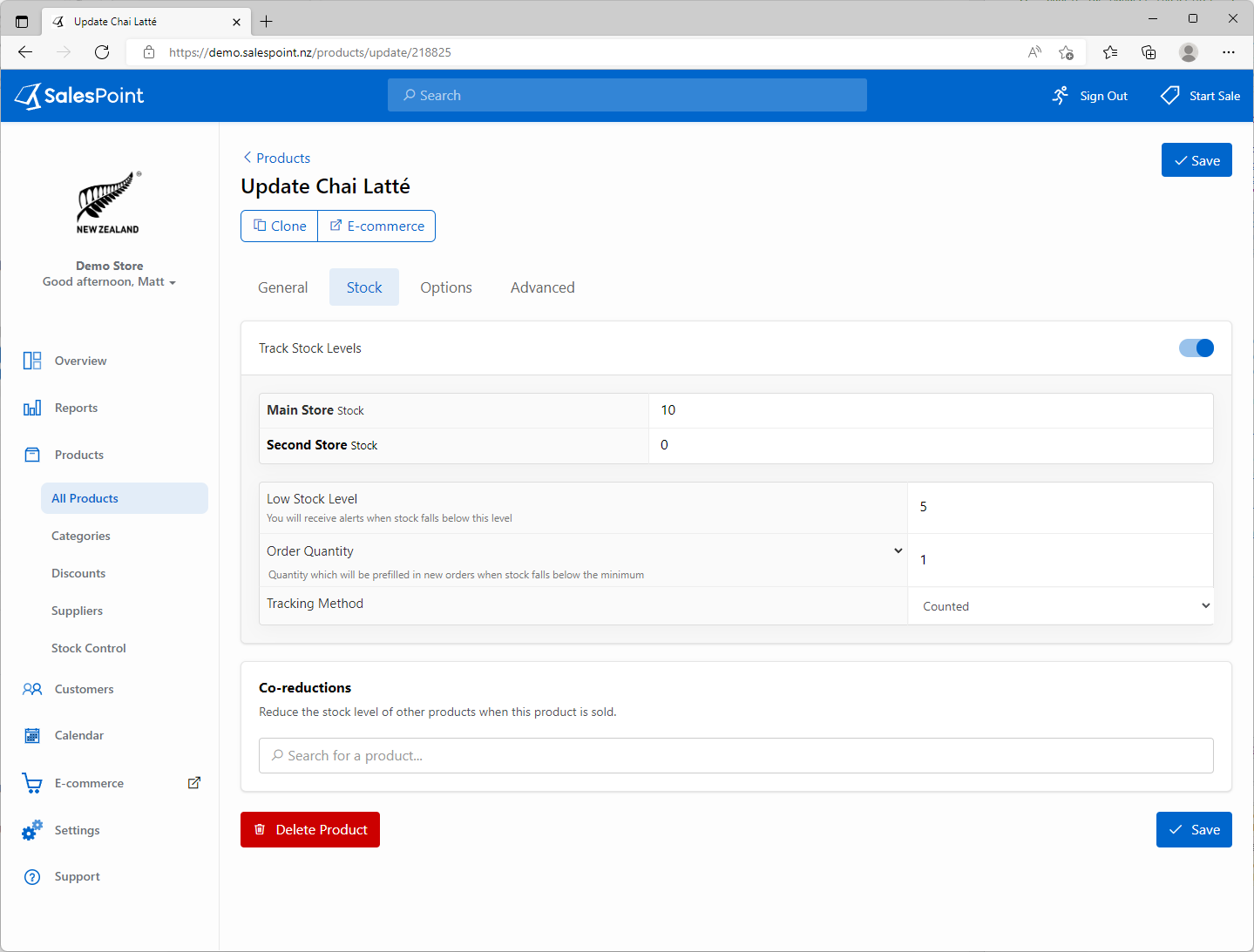 Products | SalesPoint Get Started Guide